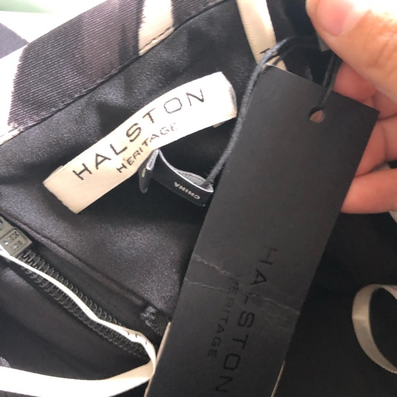 Halston Heritage | Dresses | Nwt Halston Heritage Off Shoulder Crocus ...